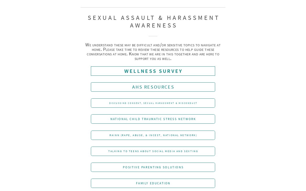 Sexual Assault & Harassment Awareness